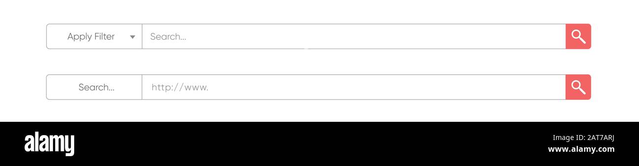 Set of search form templates for websites. Search Bar for ui, design ...