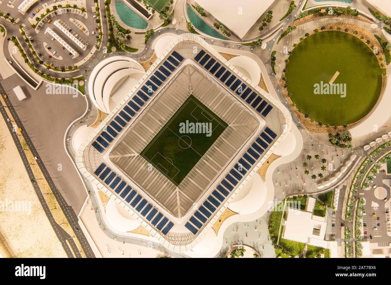Doha, Katar. 30th Sep, 2019. Model of the Al Rayyan/Ahmed bin Ali ...