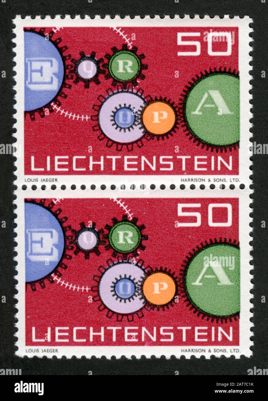 Liechtenstein stamp hi-res stock photography and images - Alamy