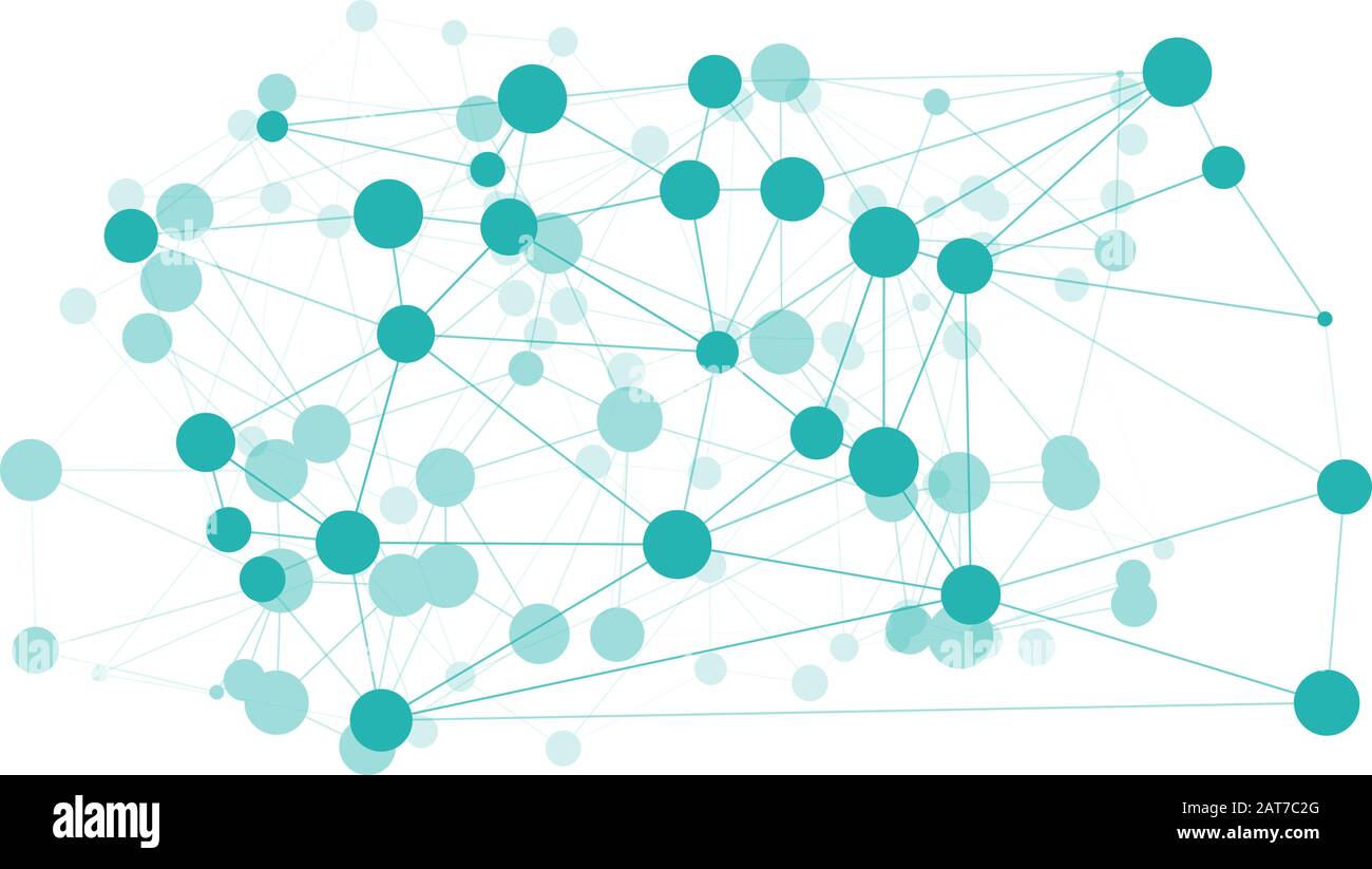 Abstract geometric connections dots, innovation network structure Stock ...