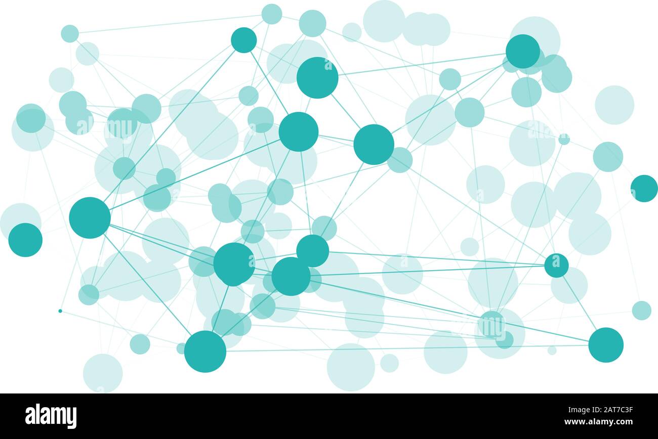 Geometric triangle connected concept science, shapes connecting ...