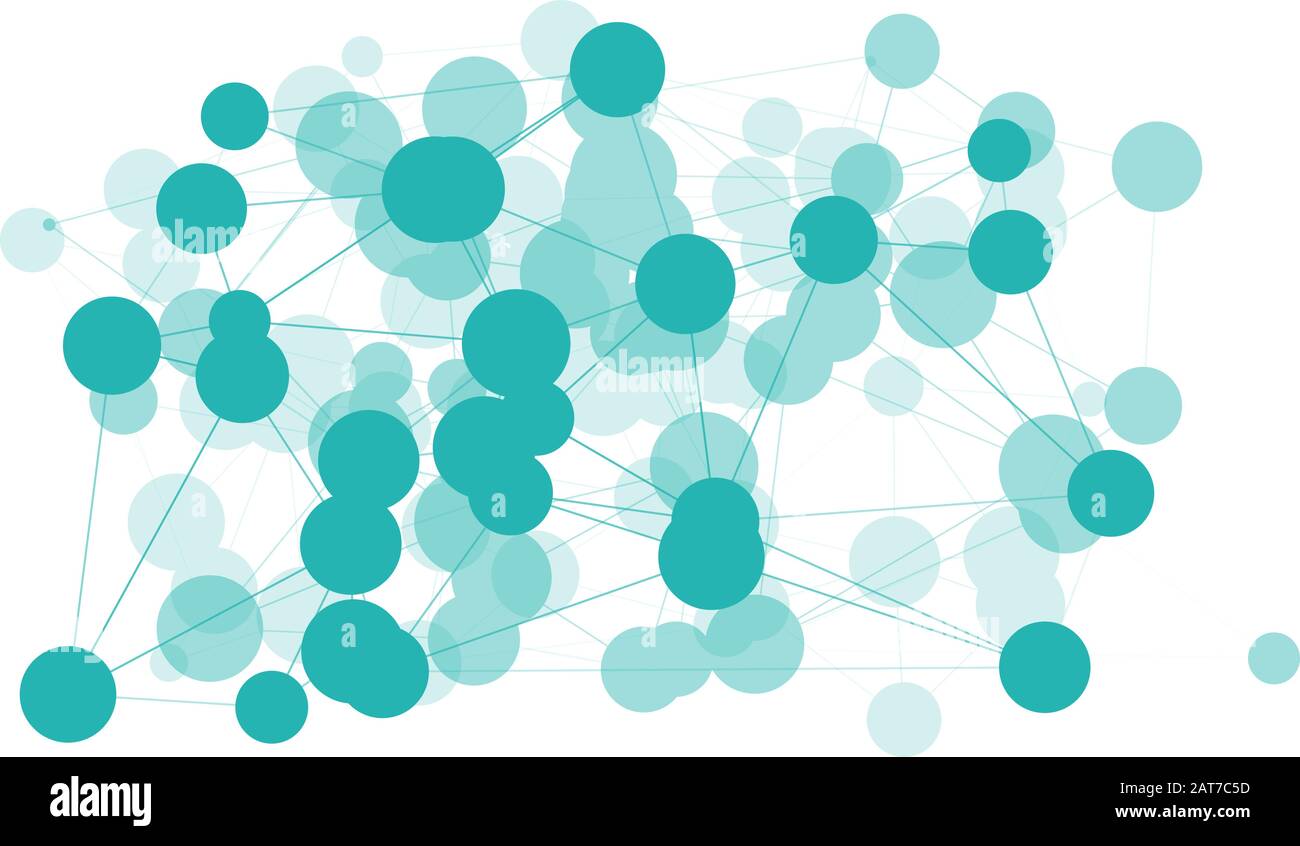 Virus transformation graphic geometric, connections digital shapes ...