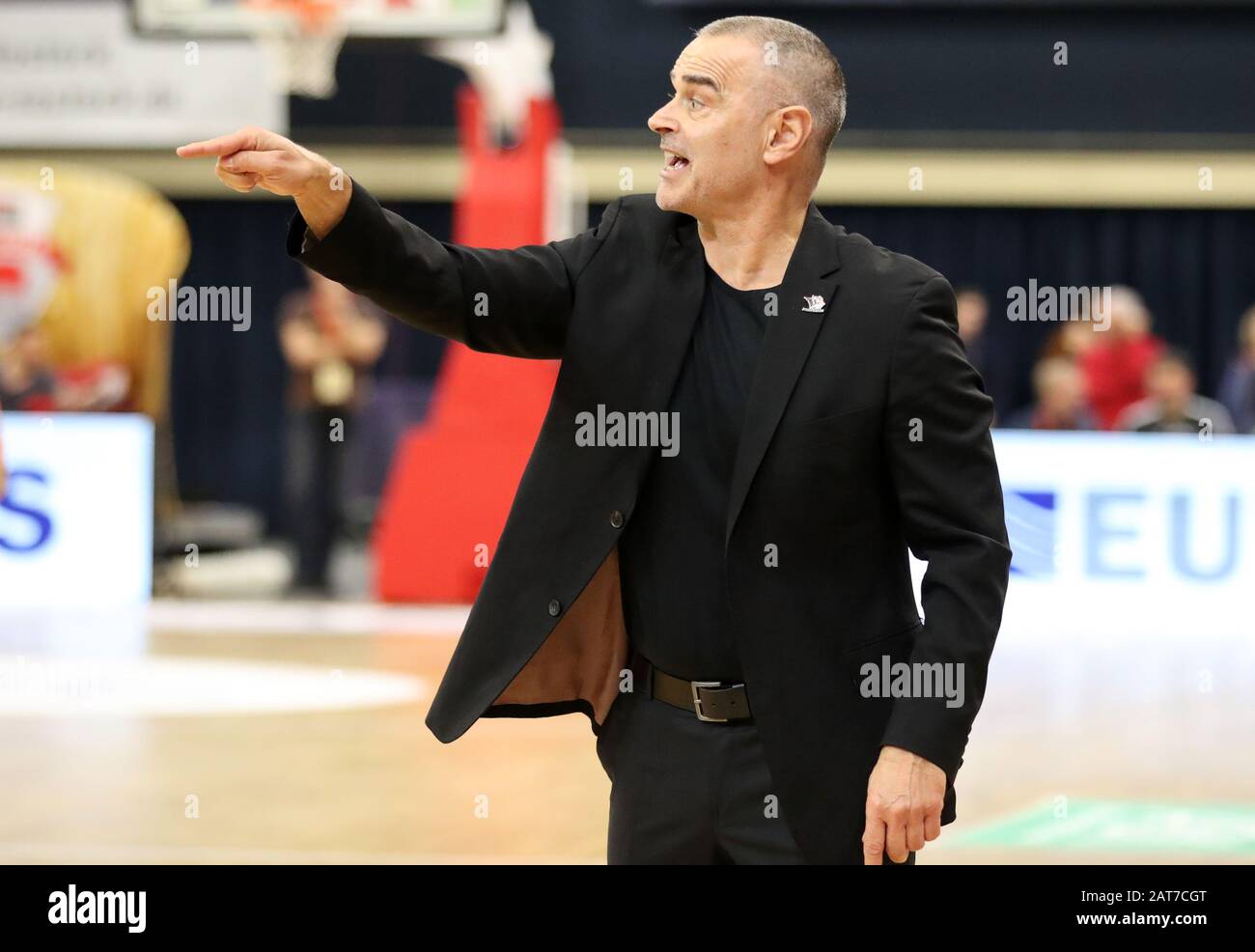 Rostock, Germany. 15th Jan, 2020. Dirk Bauermann, new coach of the ...