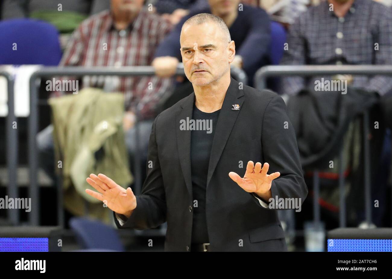 Rostock, Germany. 15th Jan, 2020. Dirk Bauermann, new coach of the ...