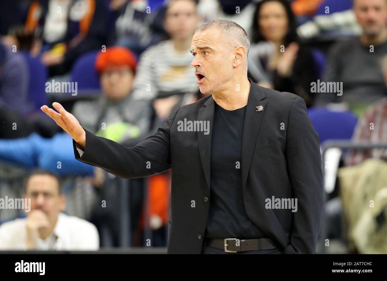 Rostock, Germany. 15th Jan, 2020. Dirk Bauermann, new coach of the ...