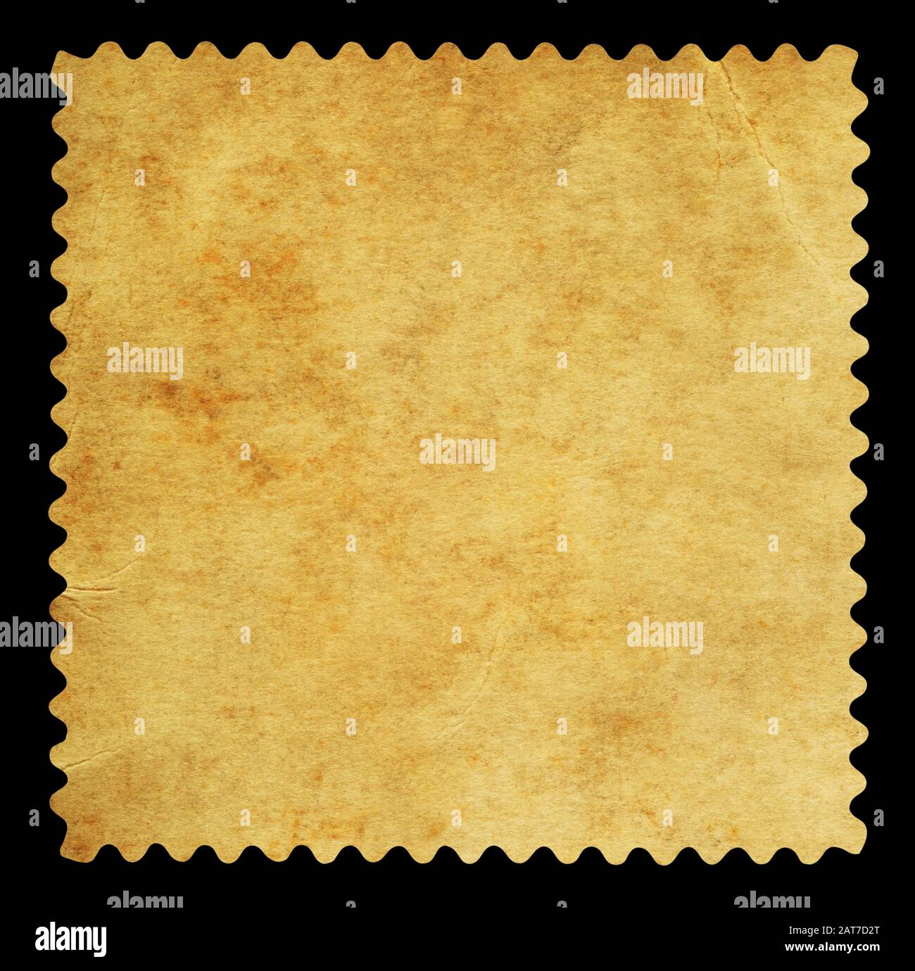 Blank postage stamp - Isolated on Black Stock Photo - Alamy
