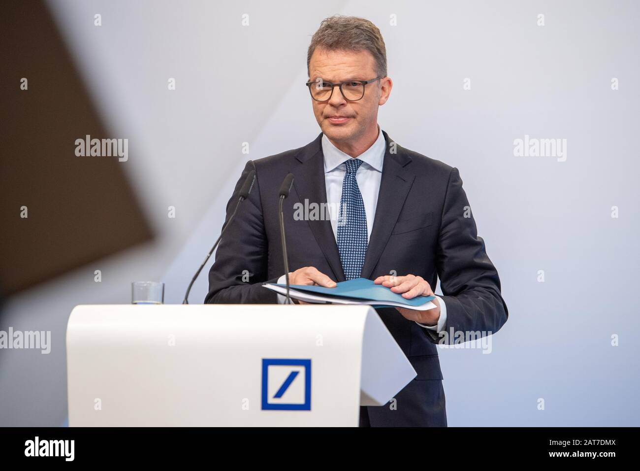Christian SEWING, CEO, Management Chairman, with his documents at the ...
