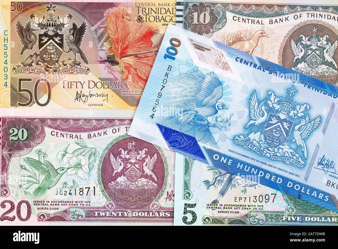Trinidad and Tobago dollar a business background Stock Photo - Alamy