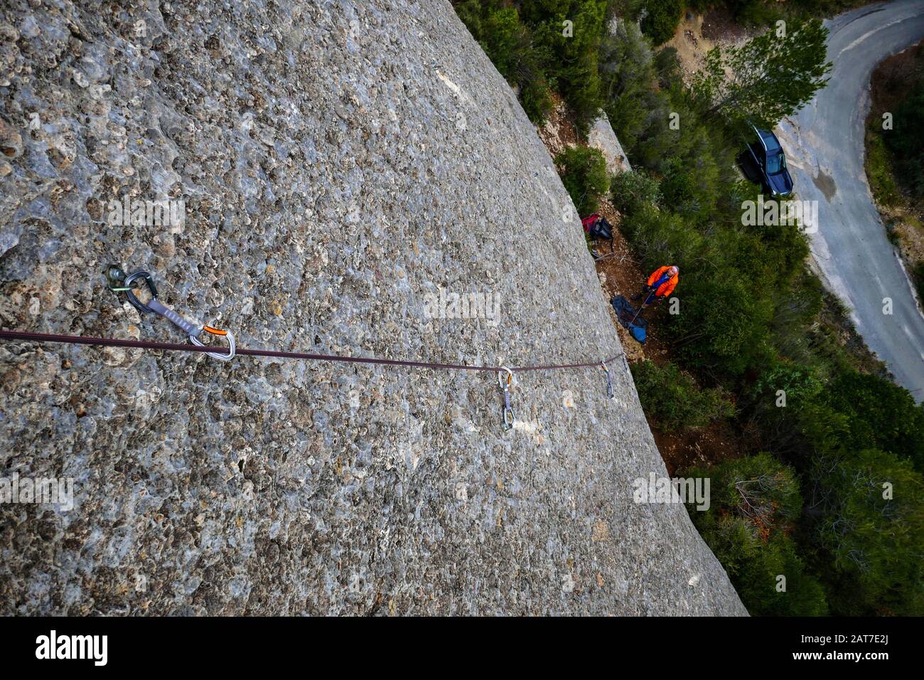 Looking down high cliff on hi-res stock photography and images - Alamy