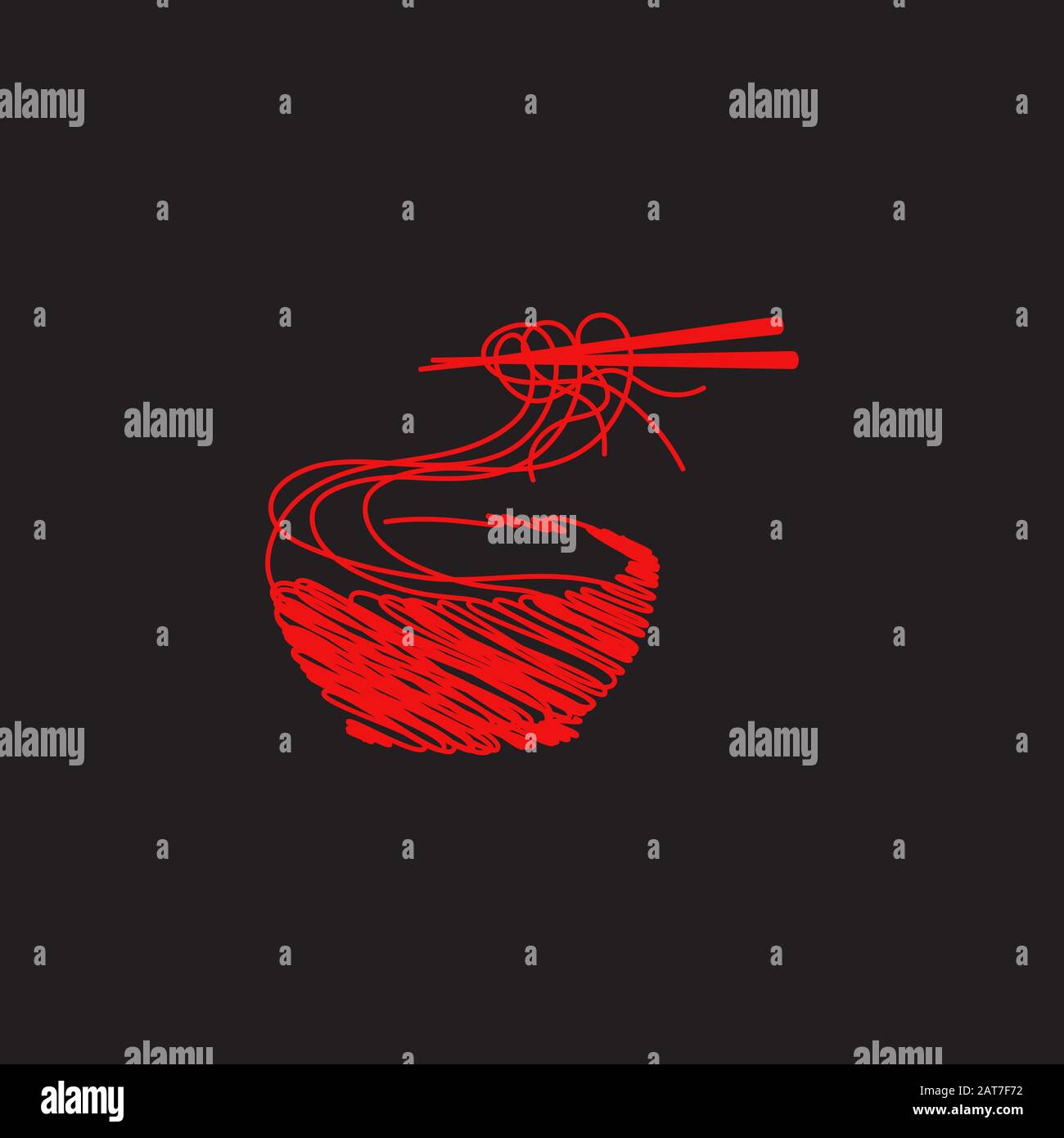 Noodles food sign symbol illustration design template Stock Vector ...