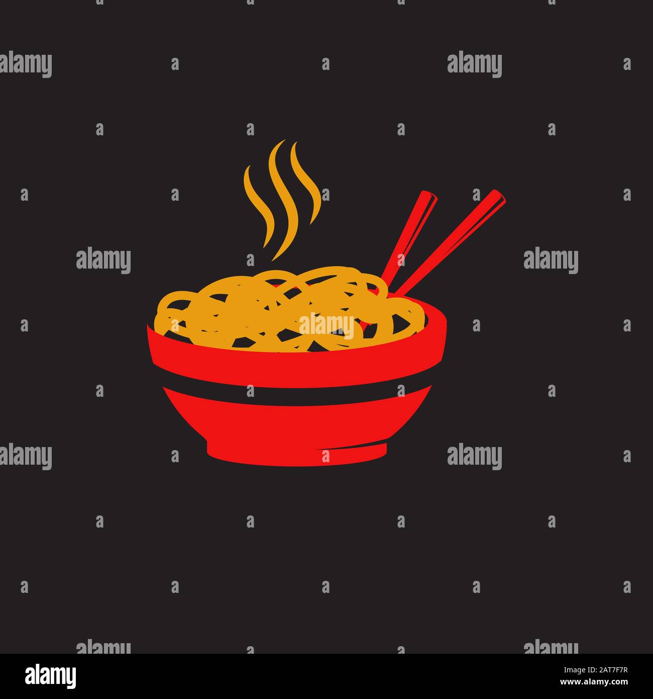 Noodles food sign symbol illustration design template Stock Vector ...