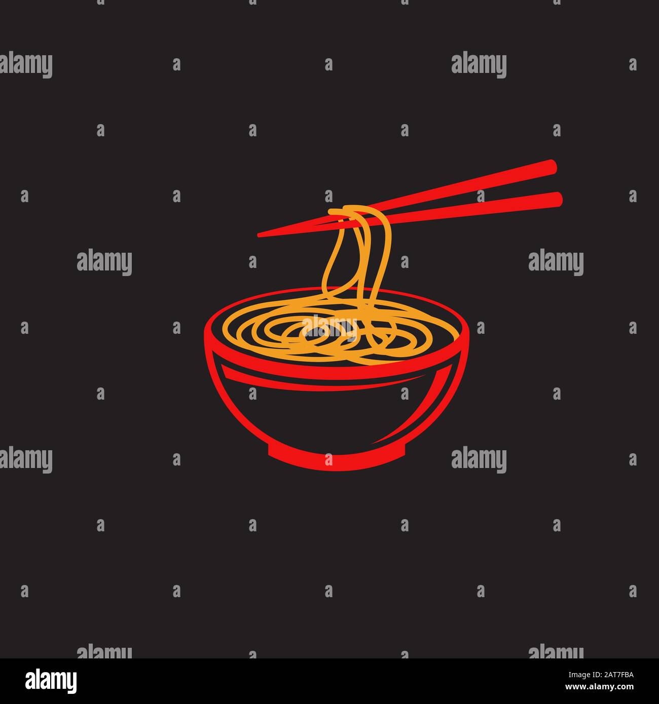 Noodle logo hi-res stock photography and images - Alamy