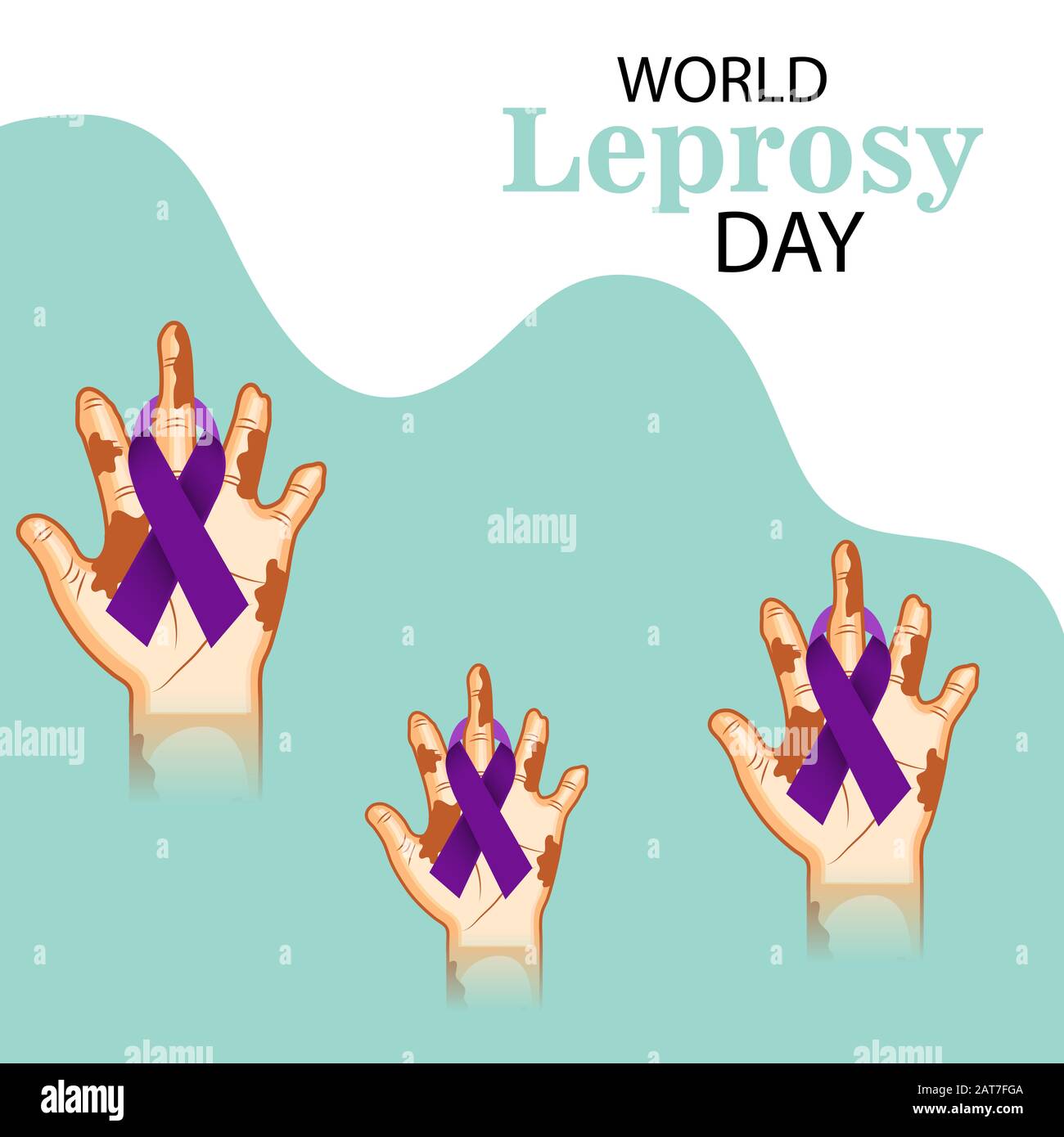 Vector illustration of a Background for World Leprosy Day Stock Photo ...