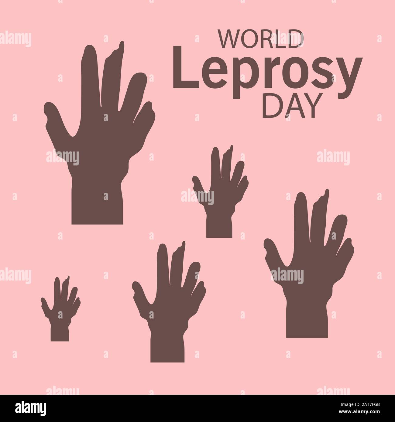 Vector illustration of a Background for World Leprosy Day Stock Photo ...