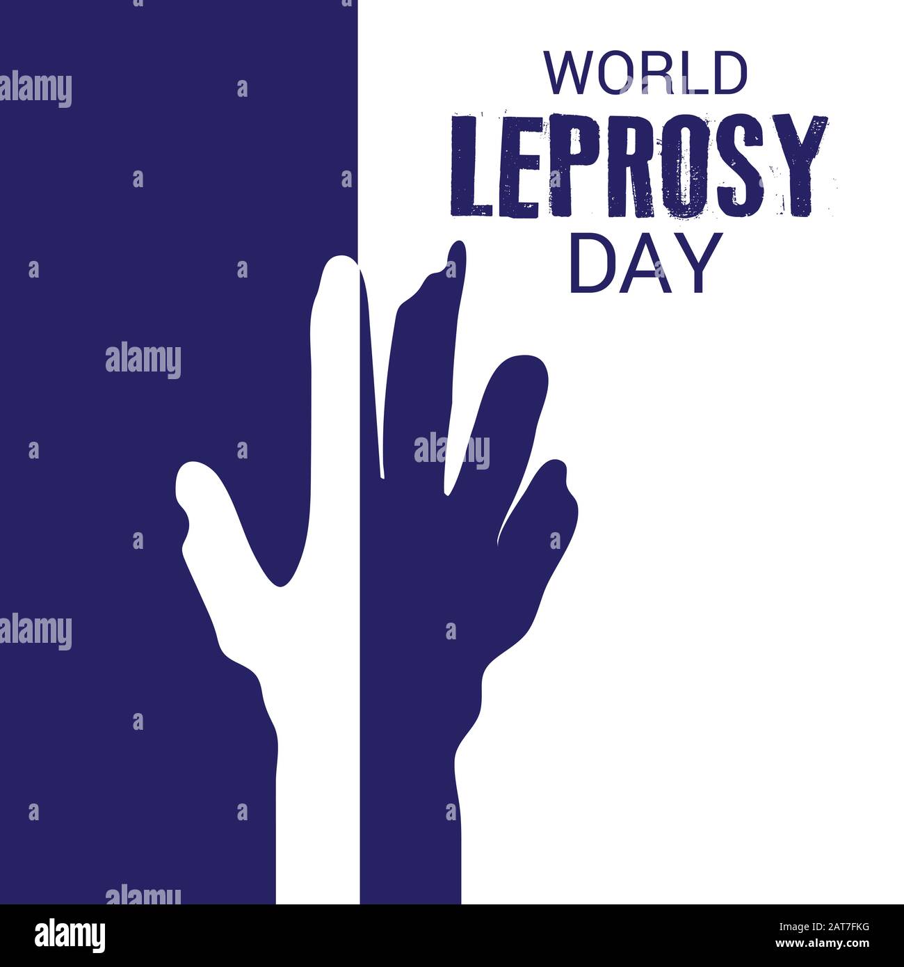 Vector illustration of a Background for World Leprosy Day Stock Photo ...