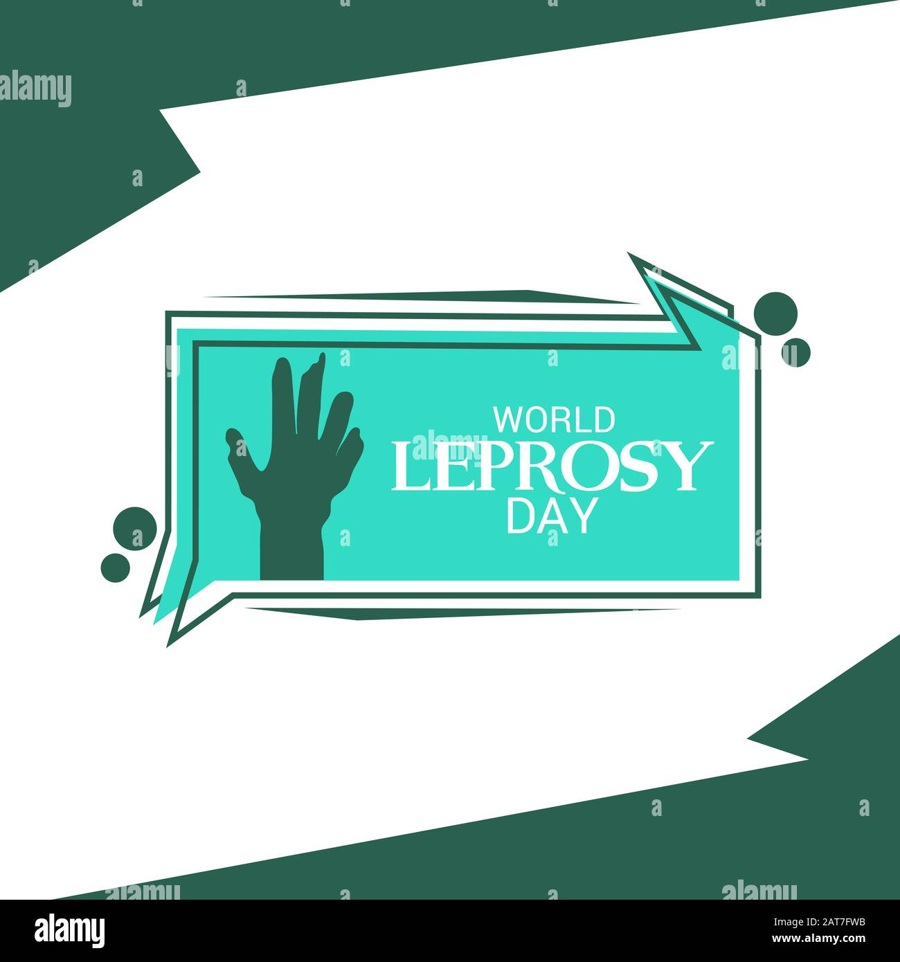 Vector illustration of a Background for World Leprosy Day Stock Photo ...
