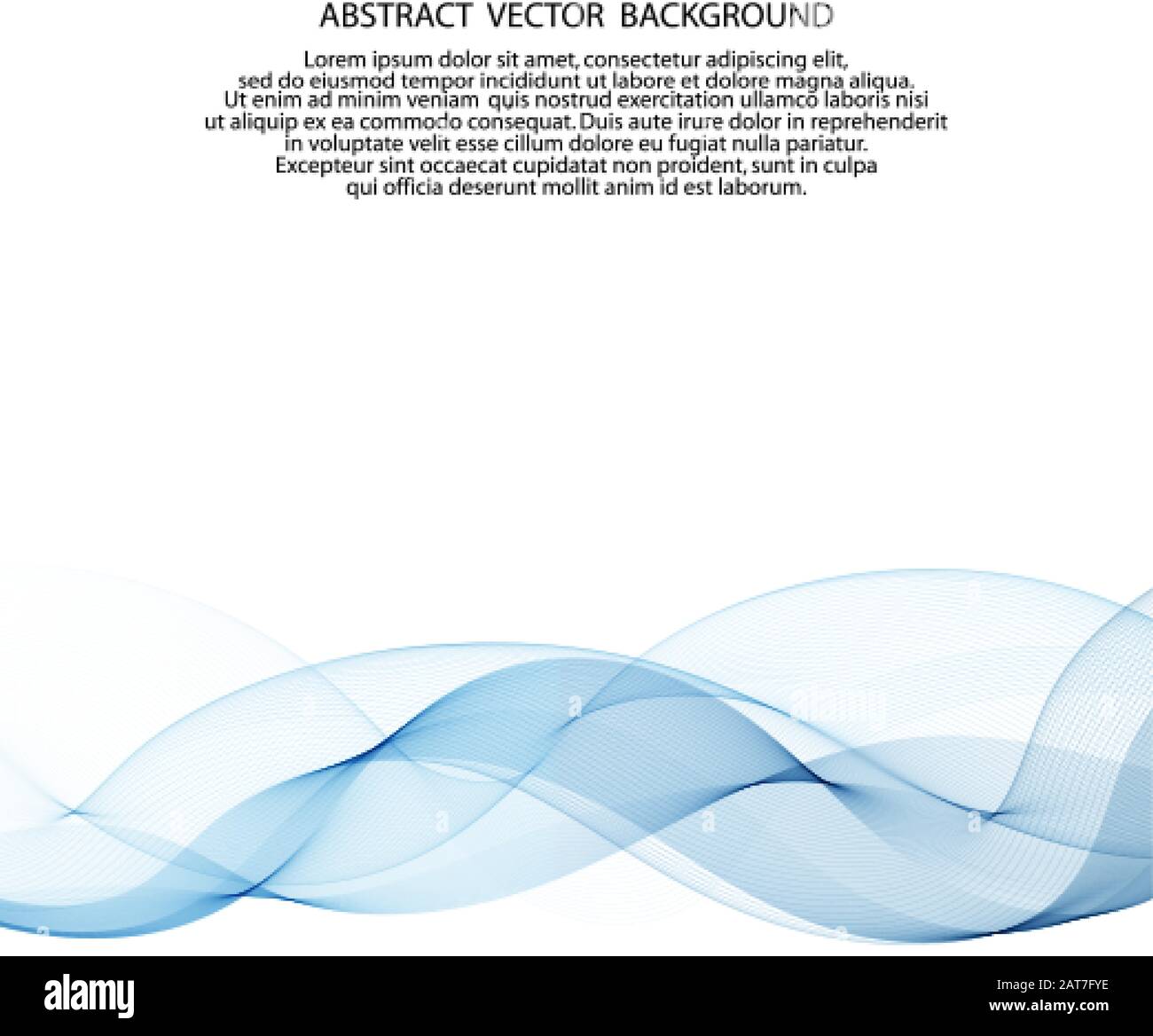 Abstract blue wave background.Flow of fluid on white background Stock ...