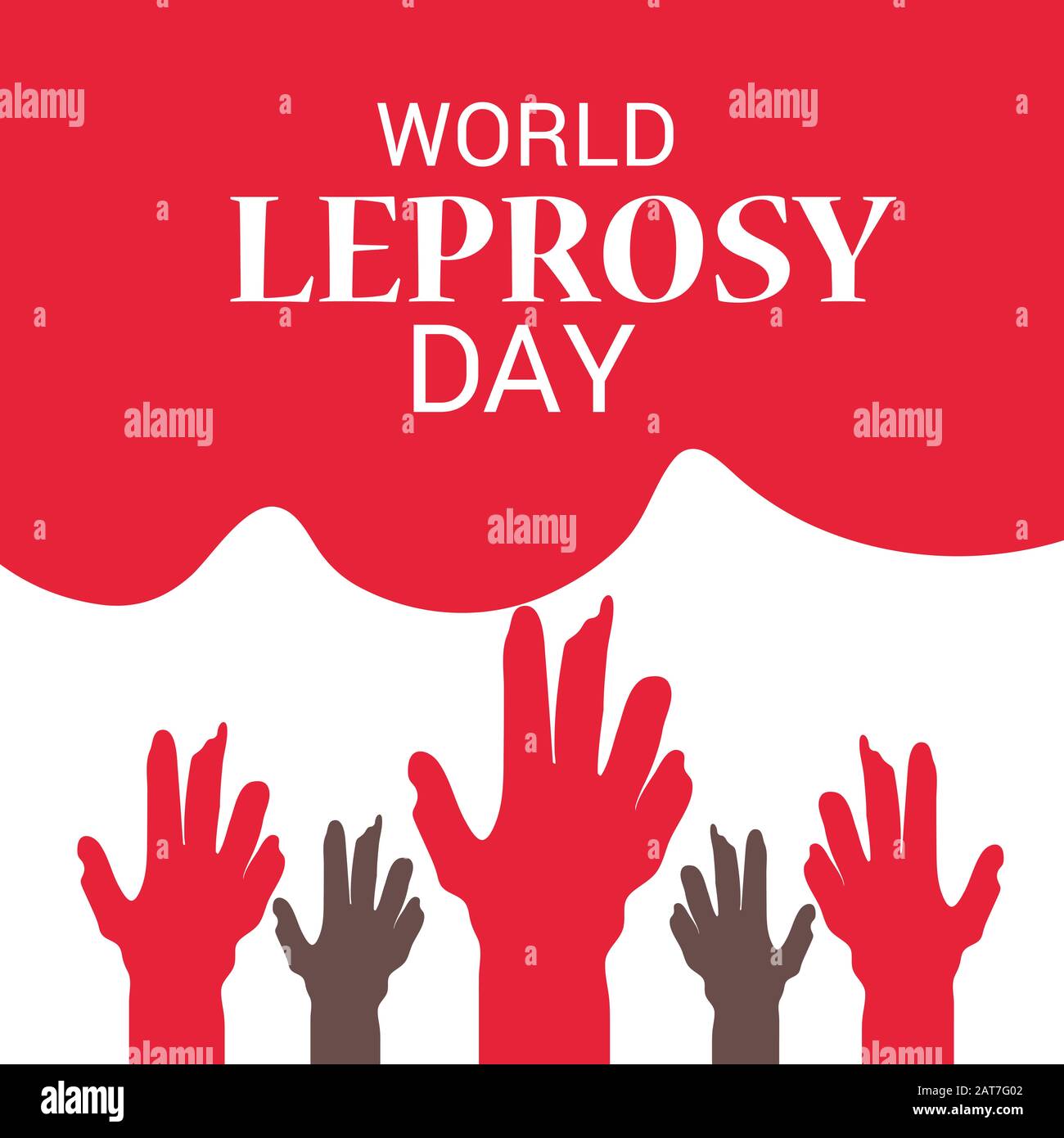 Vector illustration of a Background for World Leprosy Day Stock Photo ...