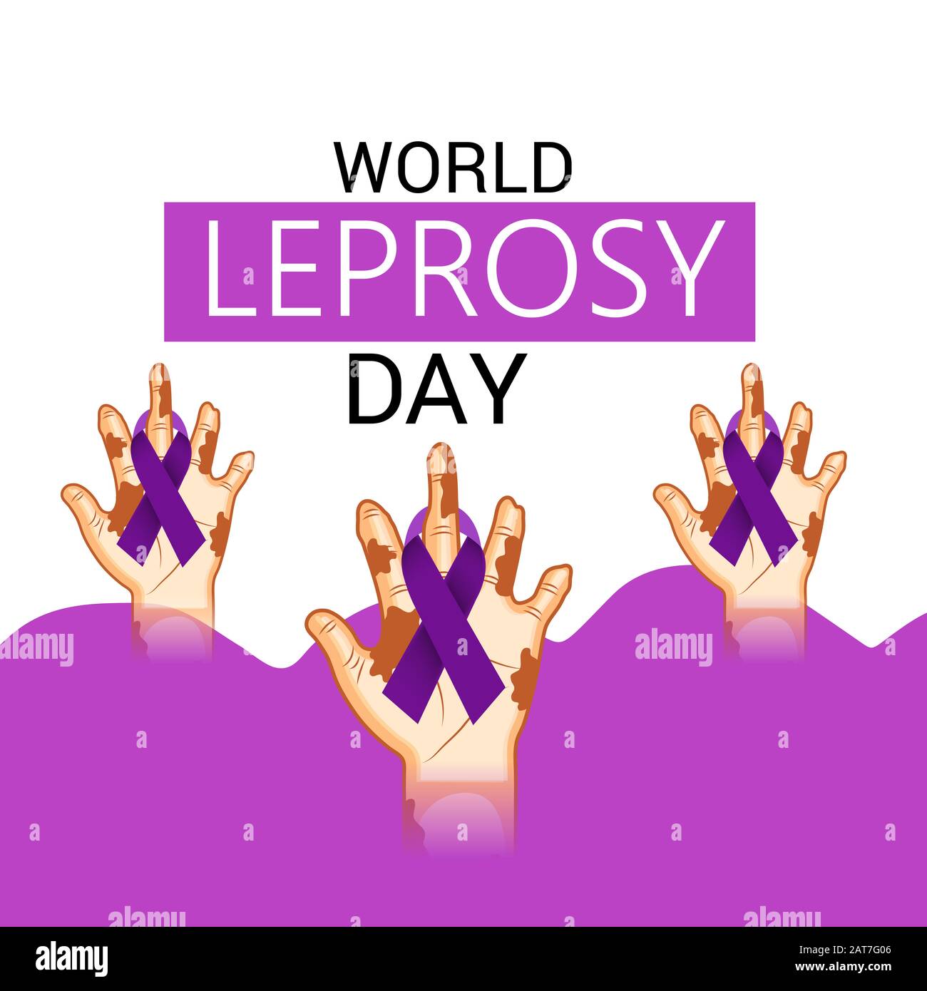 Vector illustration of a Background for World Leprosy Day Stock Photo ...