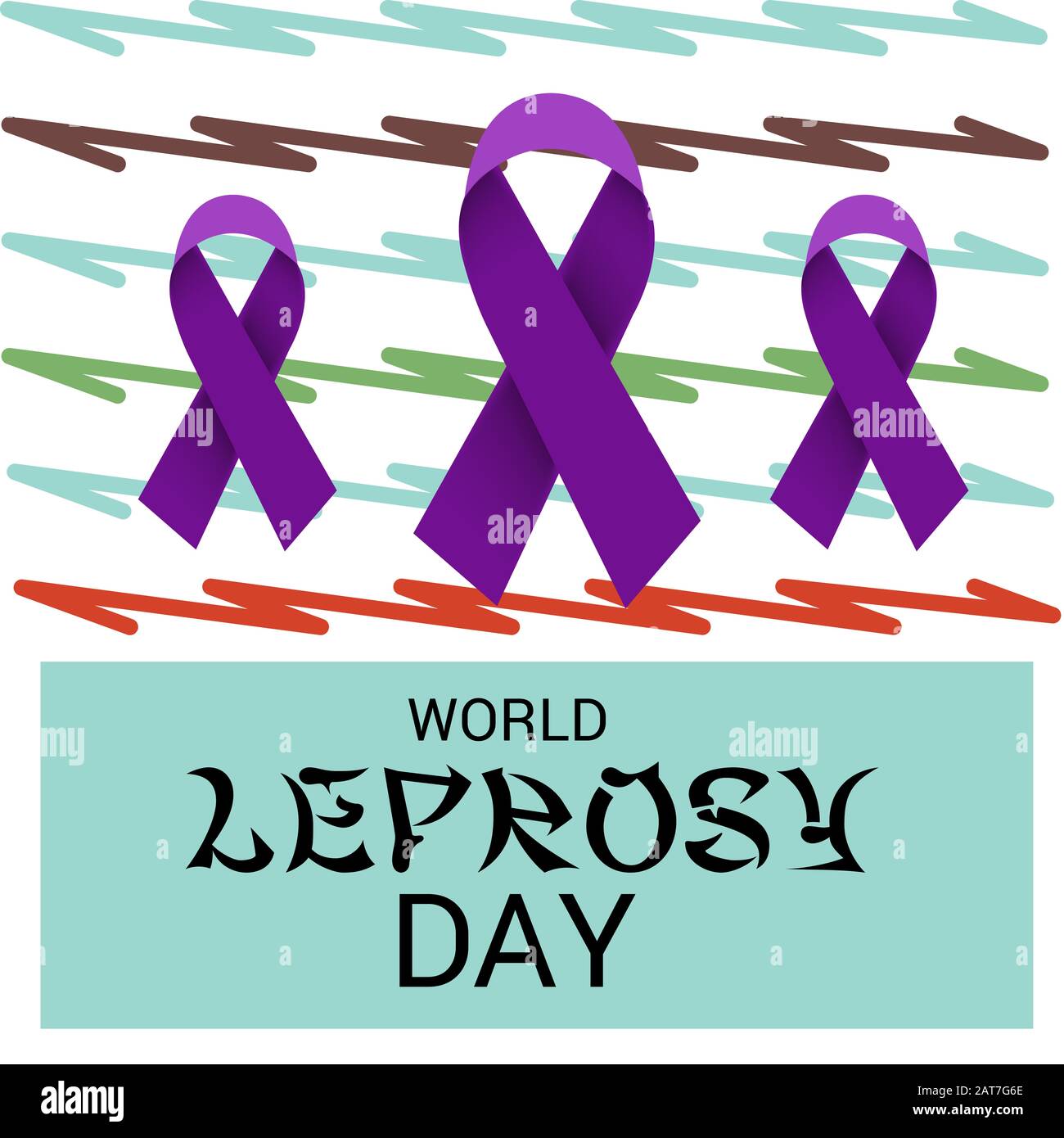 Vector illustration of a Background for World Leprosy Day Stock Photo ...