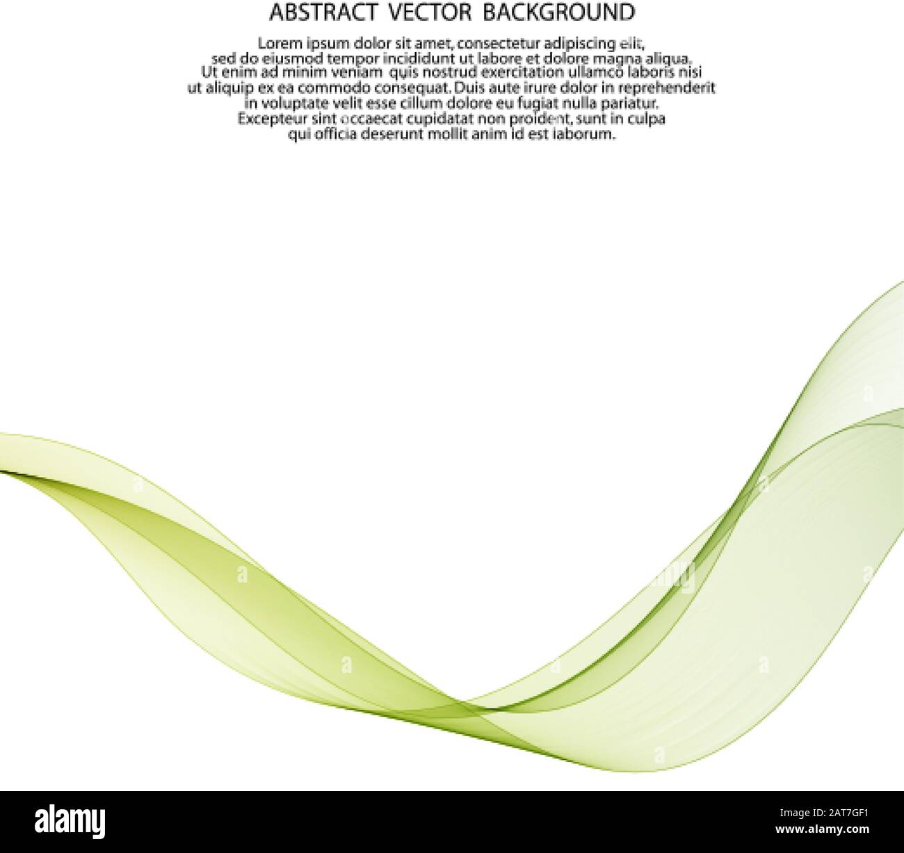 The movement of colored wave lines on a white background Stock Vector ...