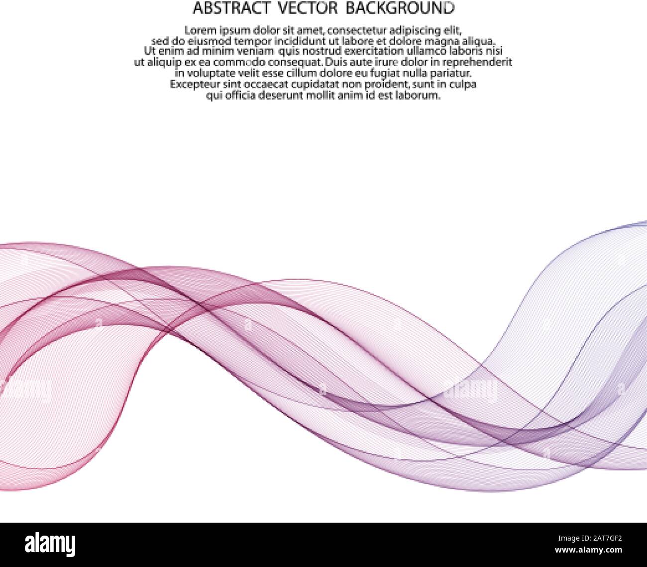 Abstract colorful wave. vector background template. Vector Stock Vector ...