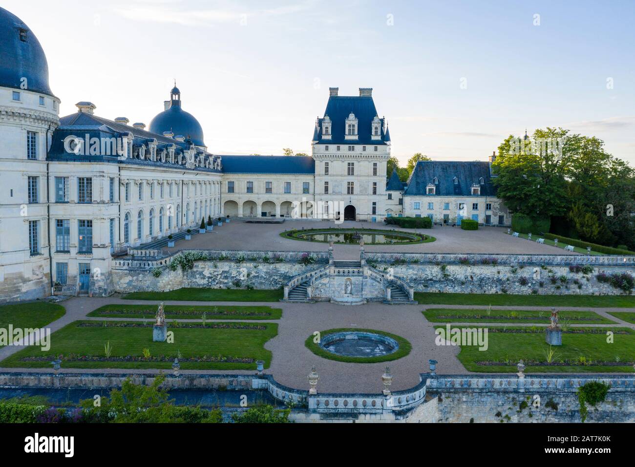 France, Indre, Berry, Valencay, Chateau de Valencay Park and Gardens ...