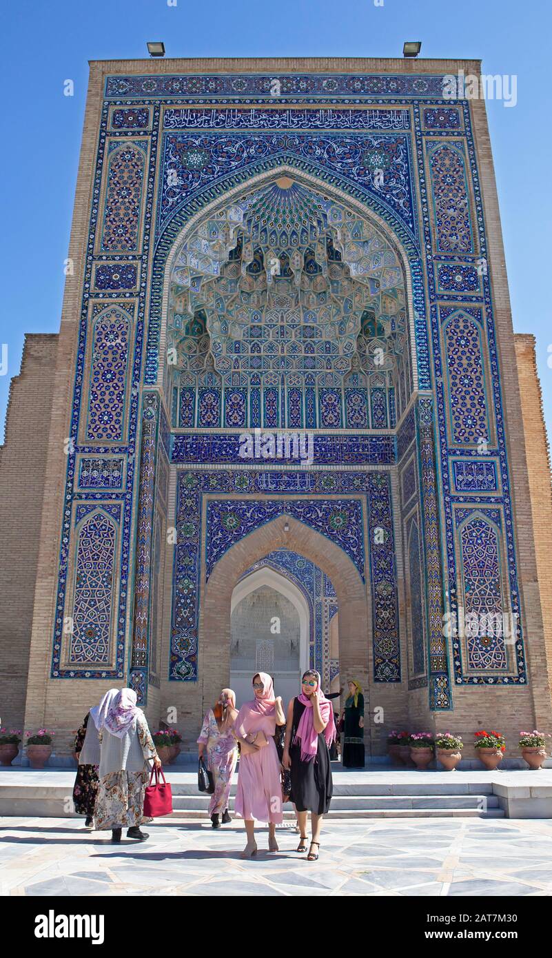 Amir Timur Mausoleum, Samarkand, Samarqand Province, Uzbekistan Stock ...