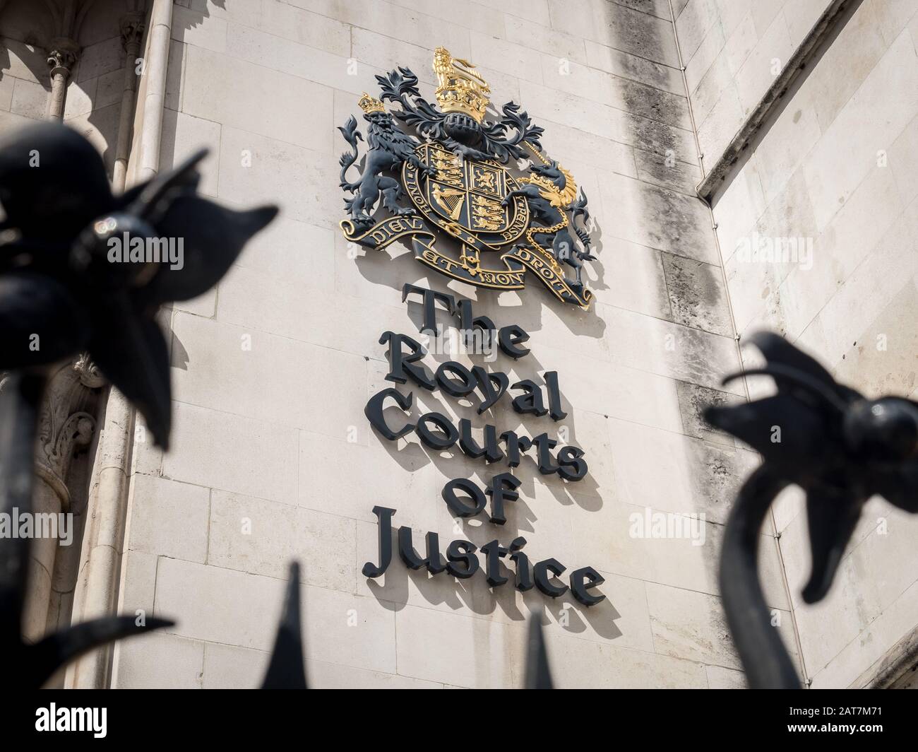 The Royal Courts of Justice, London. Also known as The Law Courts, the ...
