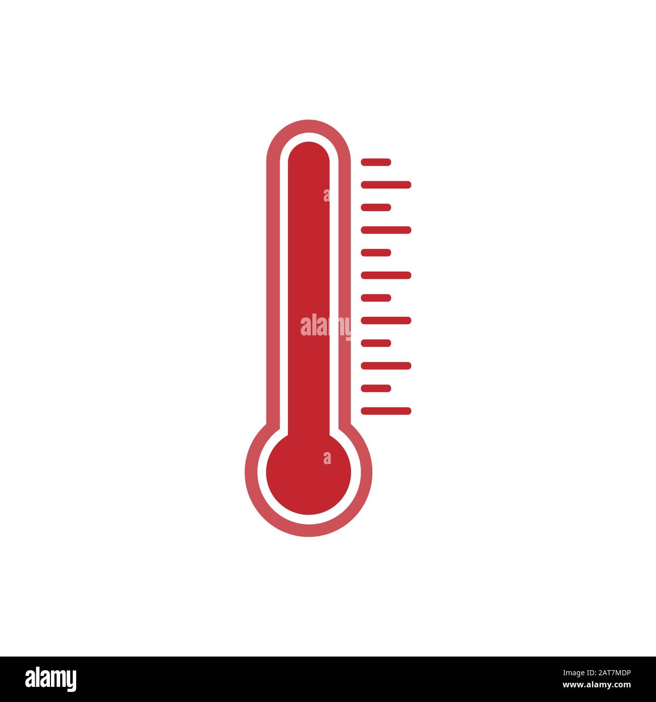 Thermometer symbol. Medical thermom. Vector illustration in isolated ...
