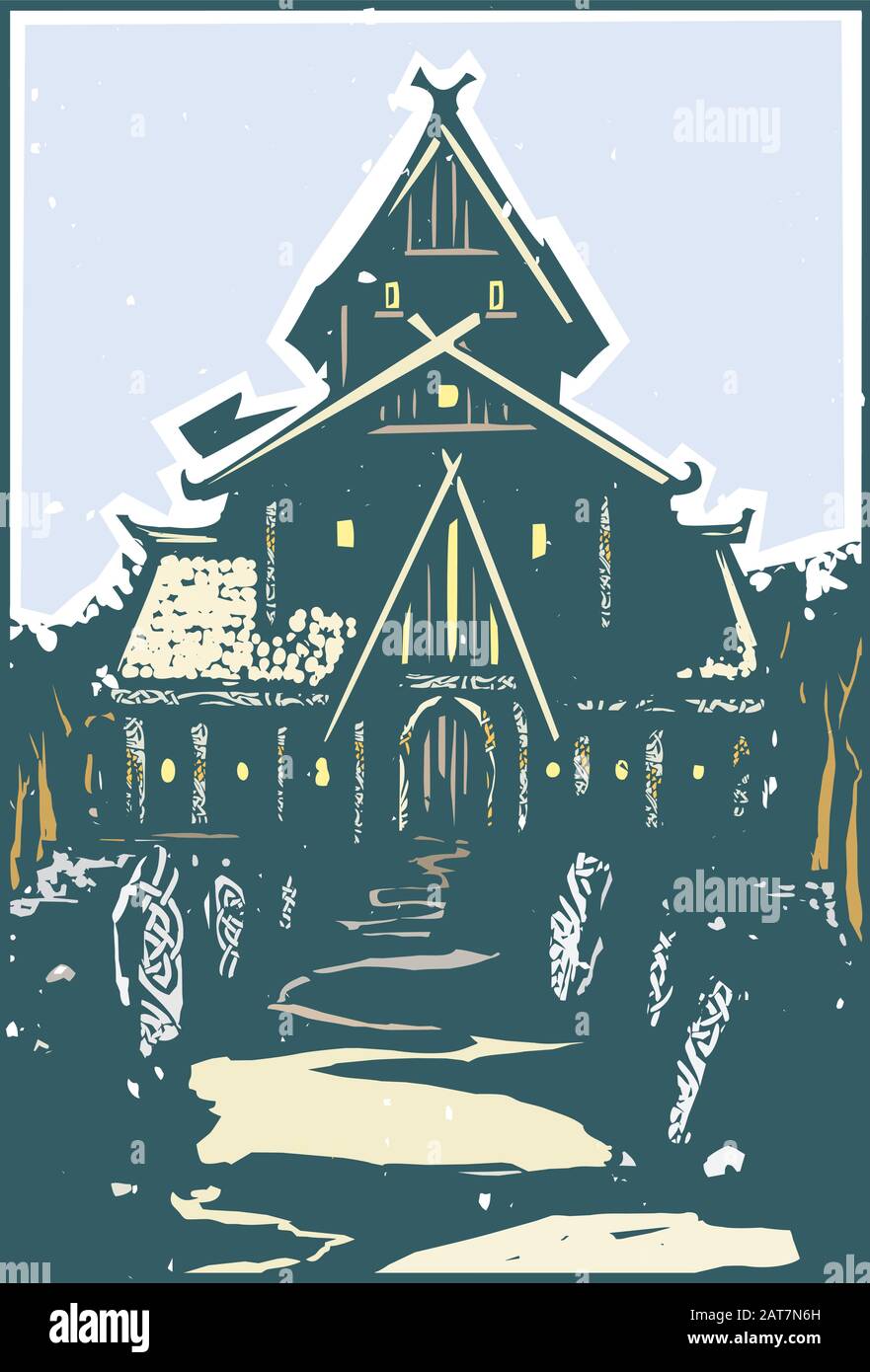 Viking hall Stock Vector Images - Alamy