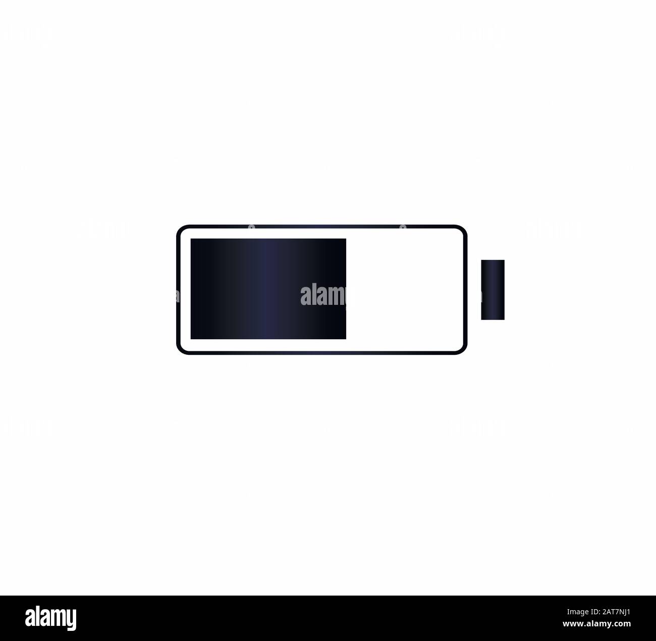 web icon - not a full battery isolated. Vector icon for website and ...
