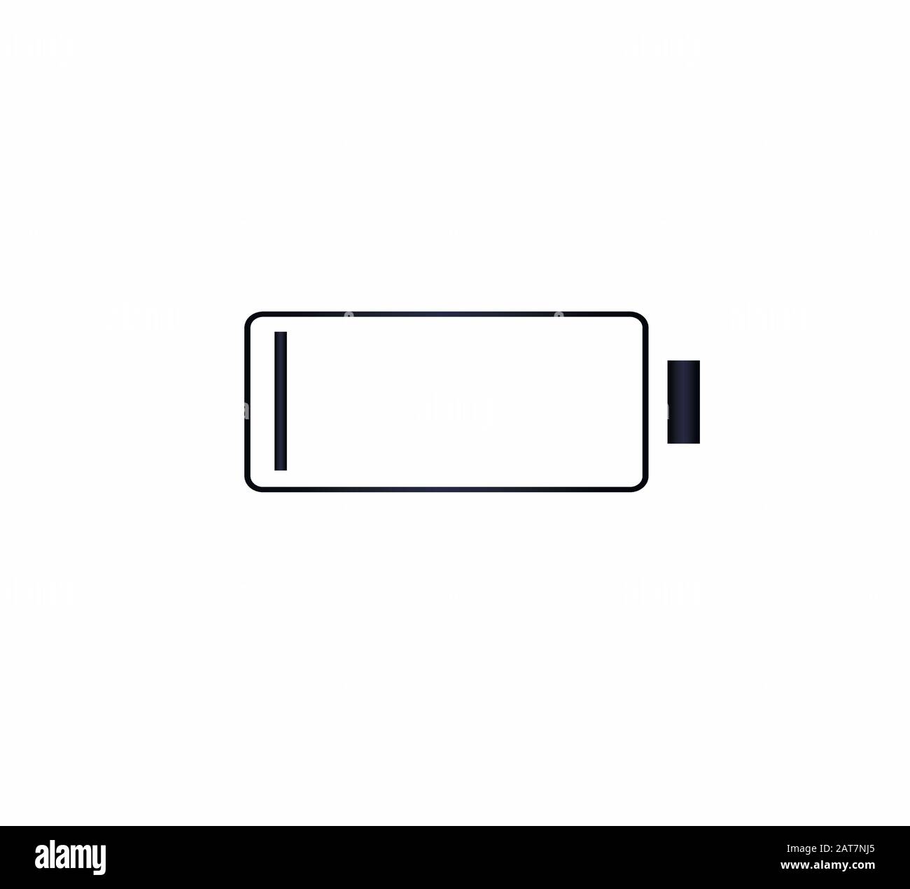 Low battery smartphone Stock Vector Images - Alamy