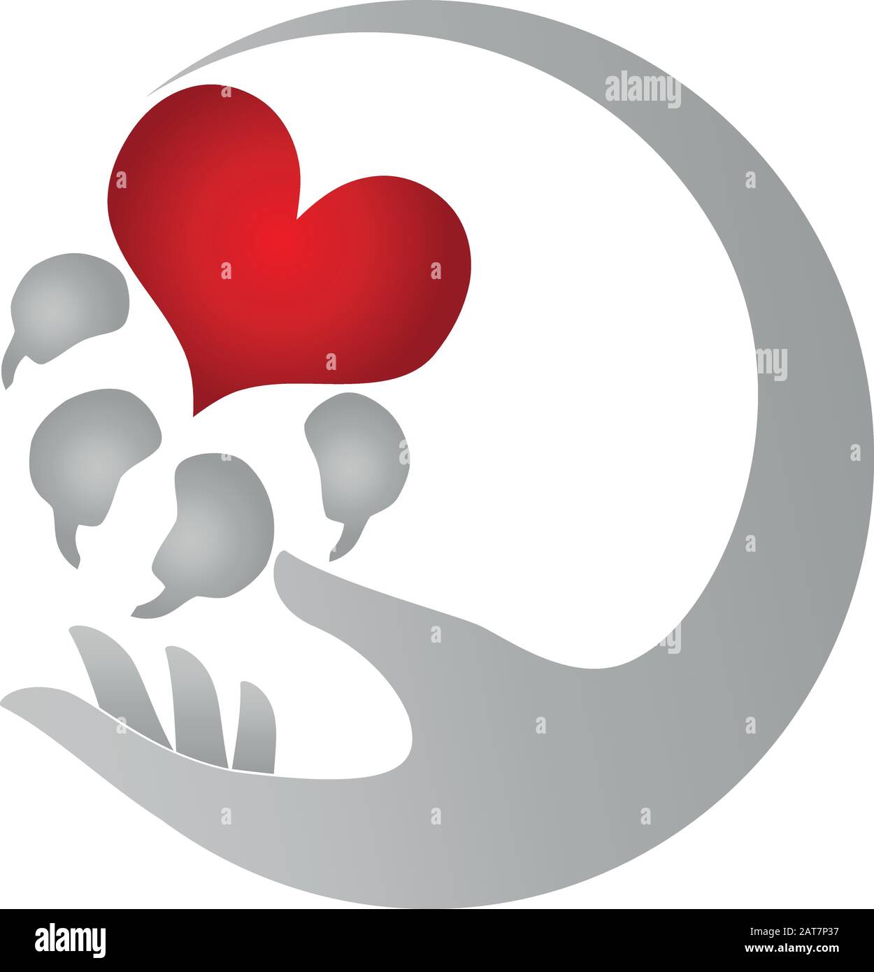 Paw, dogs, heart, hand, logo Stock Vector Image & Art - Alamy