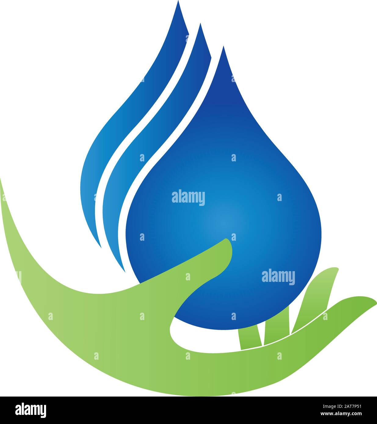 Hand, water, drop of water, logo Stock Vector Image & Art - Alamy