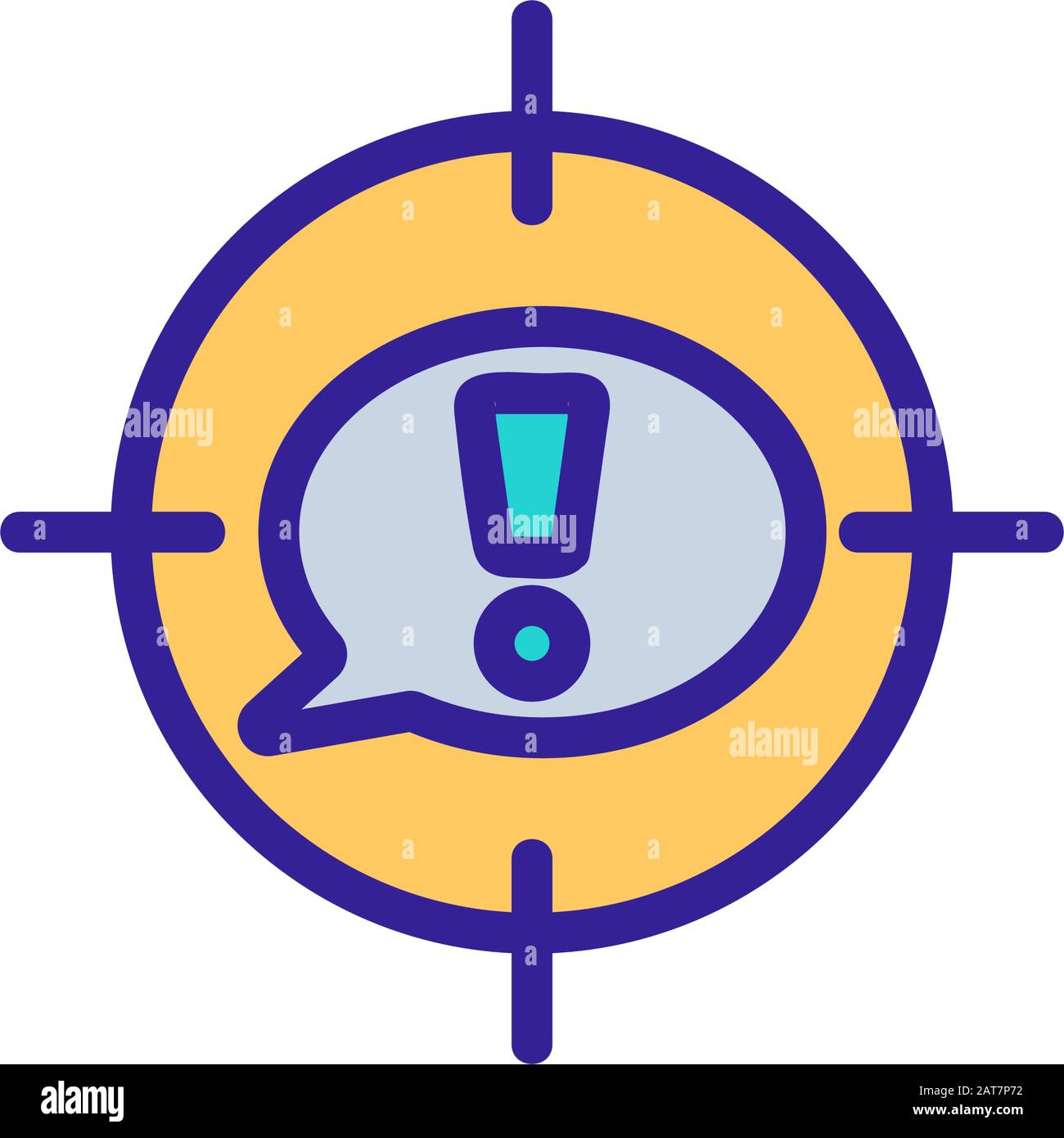 Finding a vector icon solution. Isolated contour symbol illustration ...