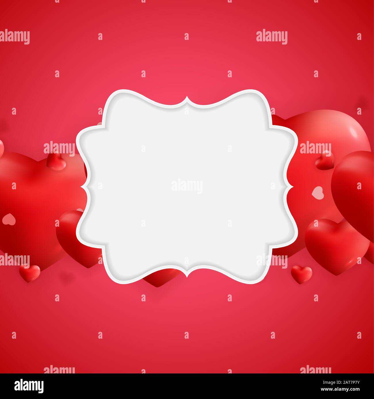 Valentine's Day Love and Feelings Background Design. Vector ...