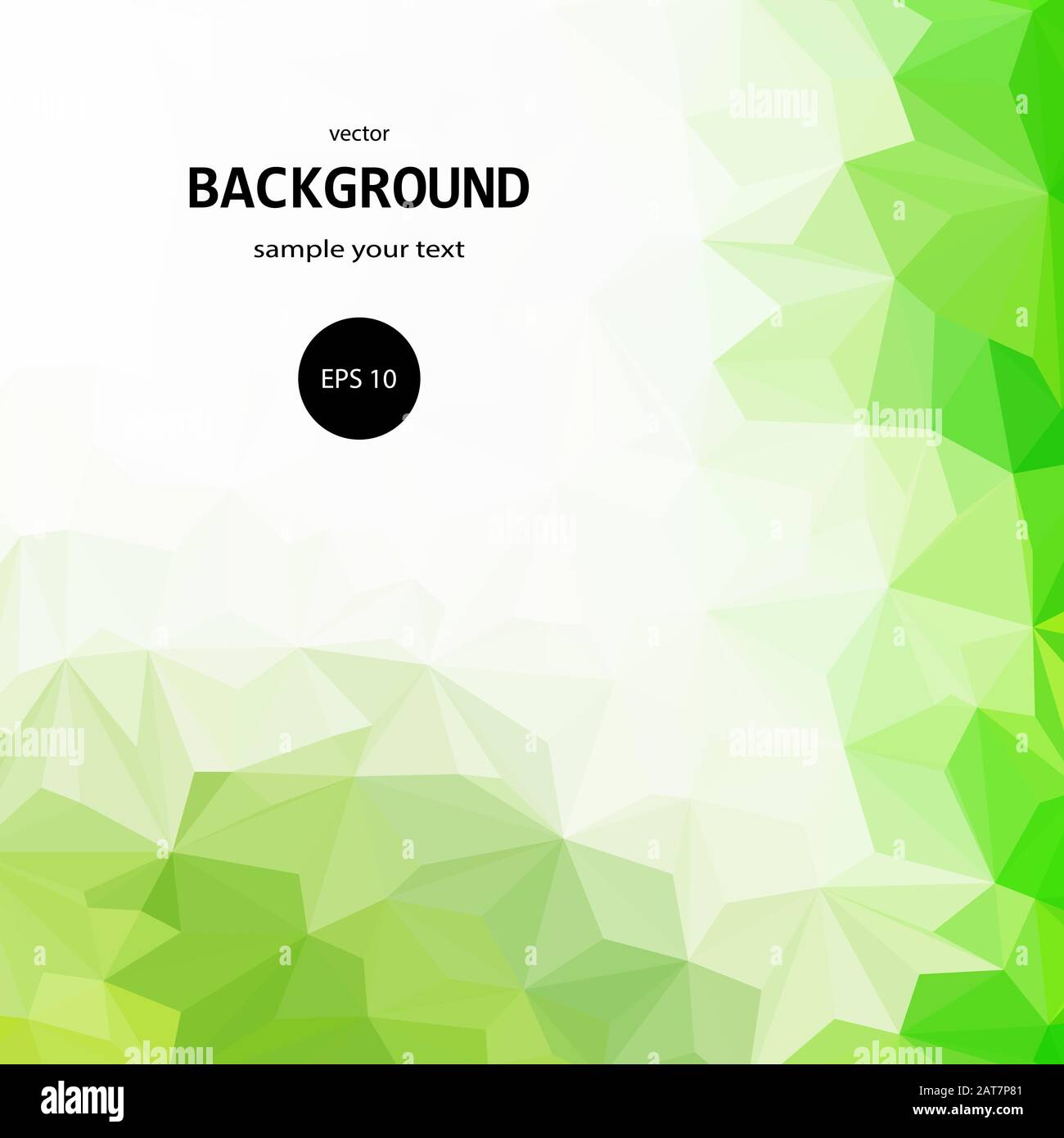 Vector background. pattern with green abstract triangles Stock Vector ...