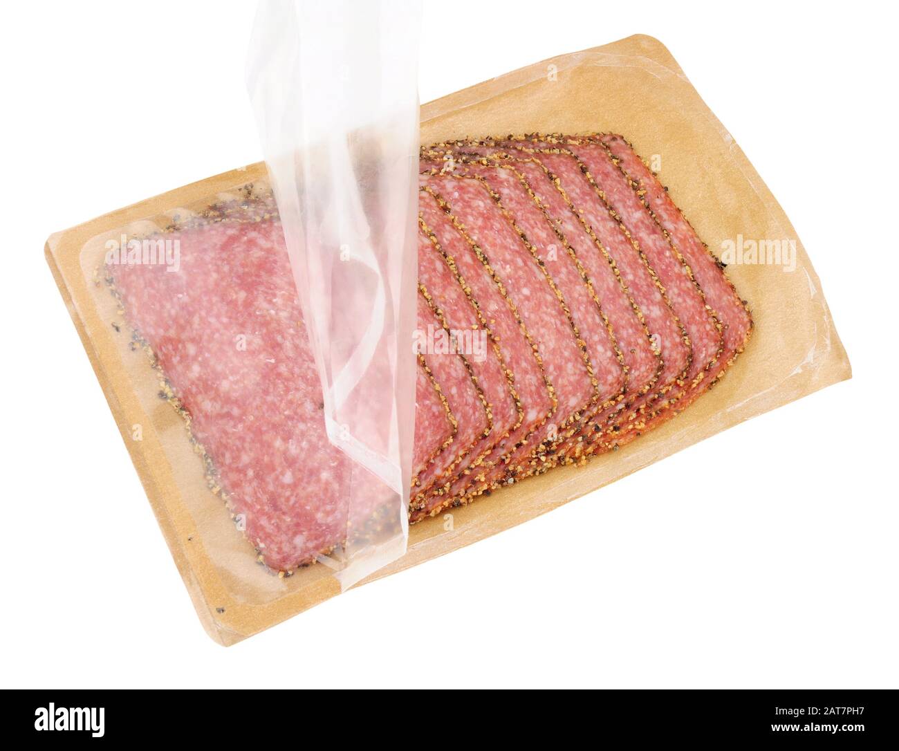 Packet of salami isolated hi-res stock photography and images - Alamy