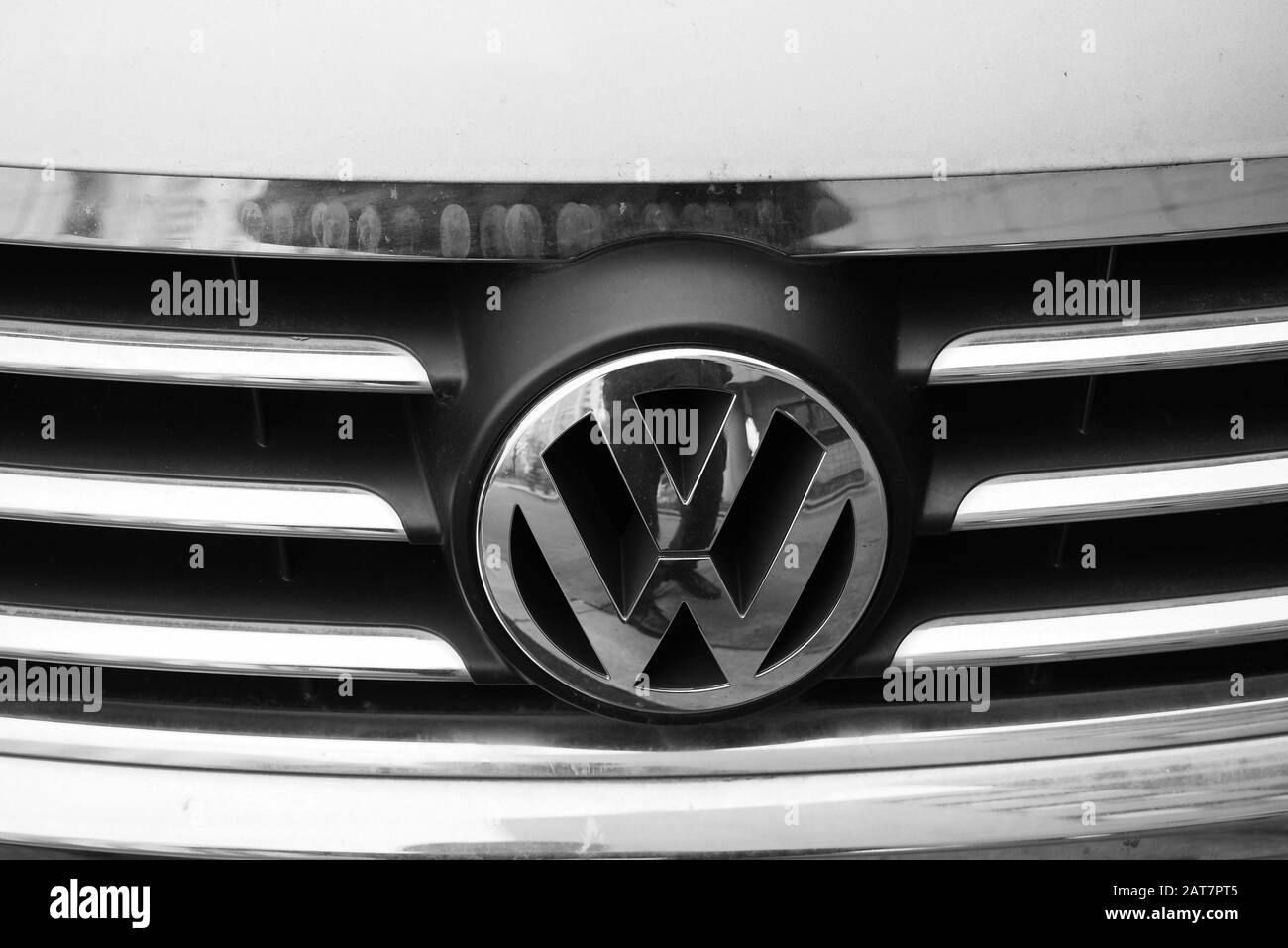 Volkswagen sign Black and White Stock Photos & Images - Alamy