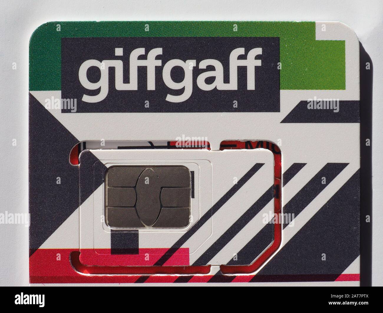 LONDON, UK - CIRCA DECEMBER 2019: GiffGaff mobile phone sim card Stock ...