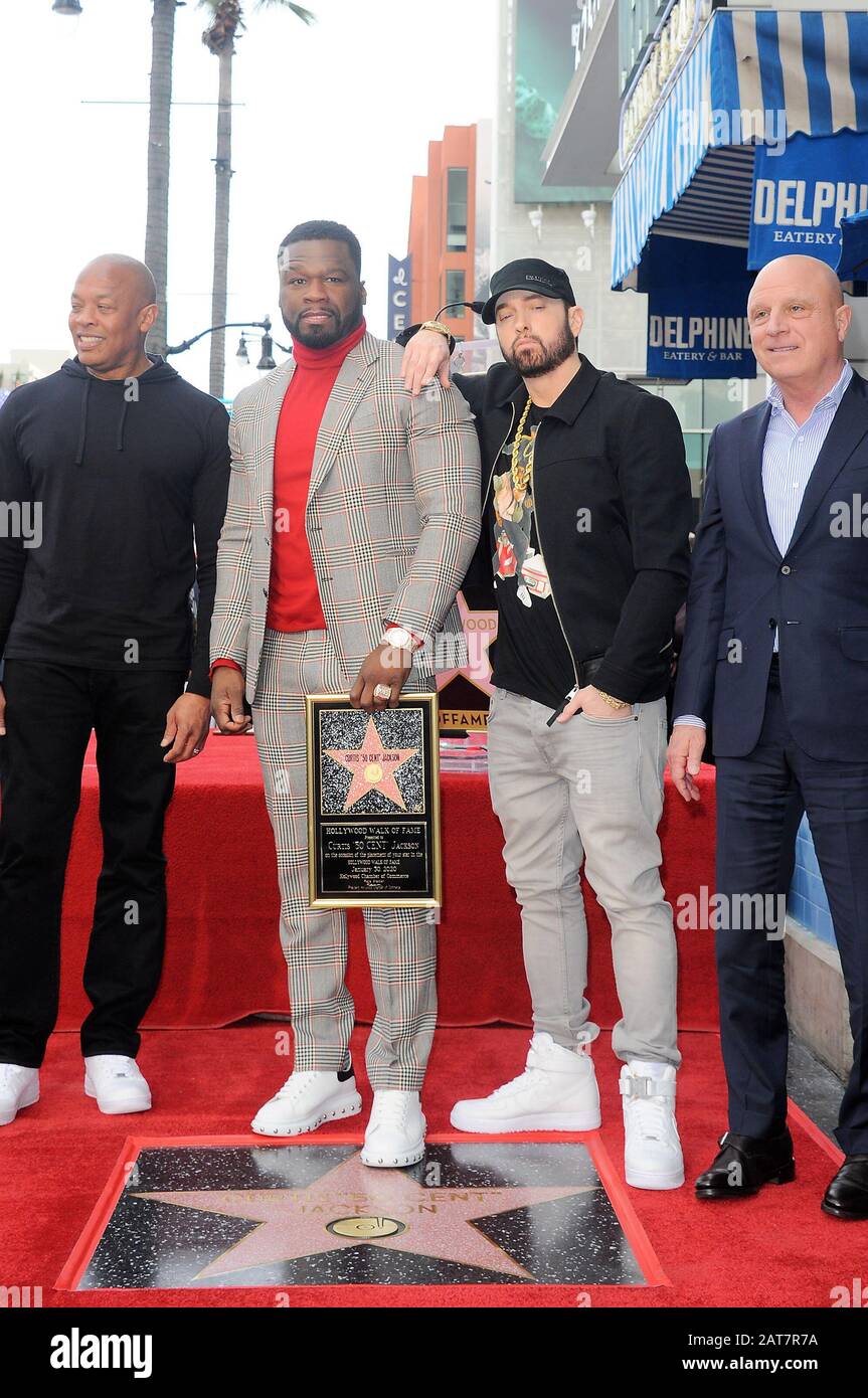 Los Angeles, CA. 30th Jan, 2020. Dr. Dre, Curtis 50 Cent Jackson ...