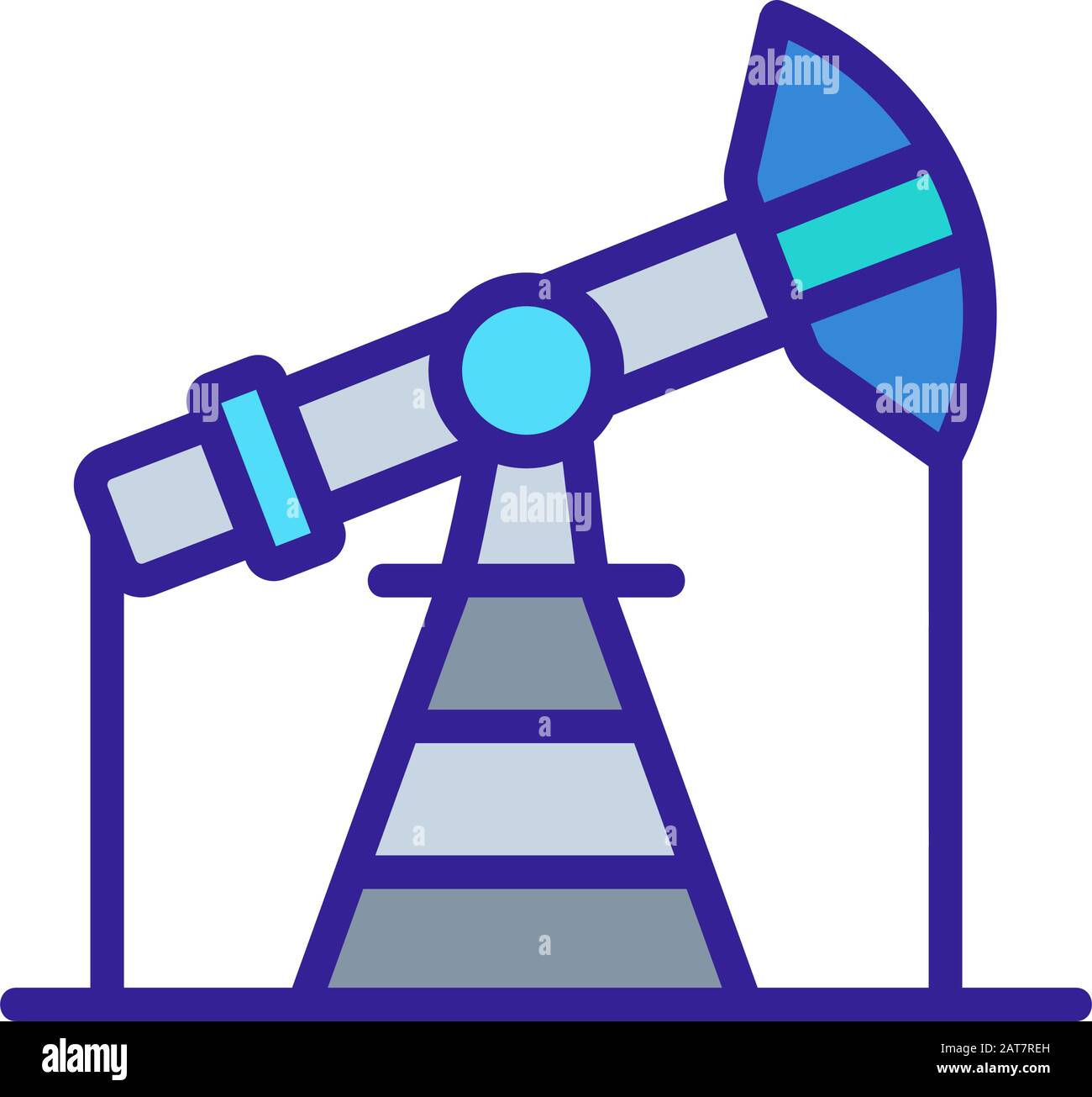 oil production icon vector. Isolated contour symbol illustration Stock ...