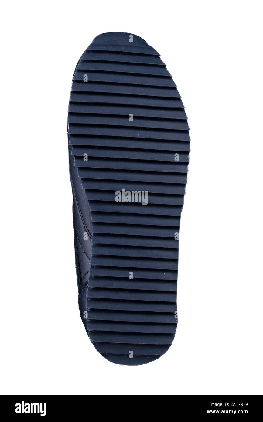 Blue sole on a white background. Polyurethane sole Stock Photo - Alamy