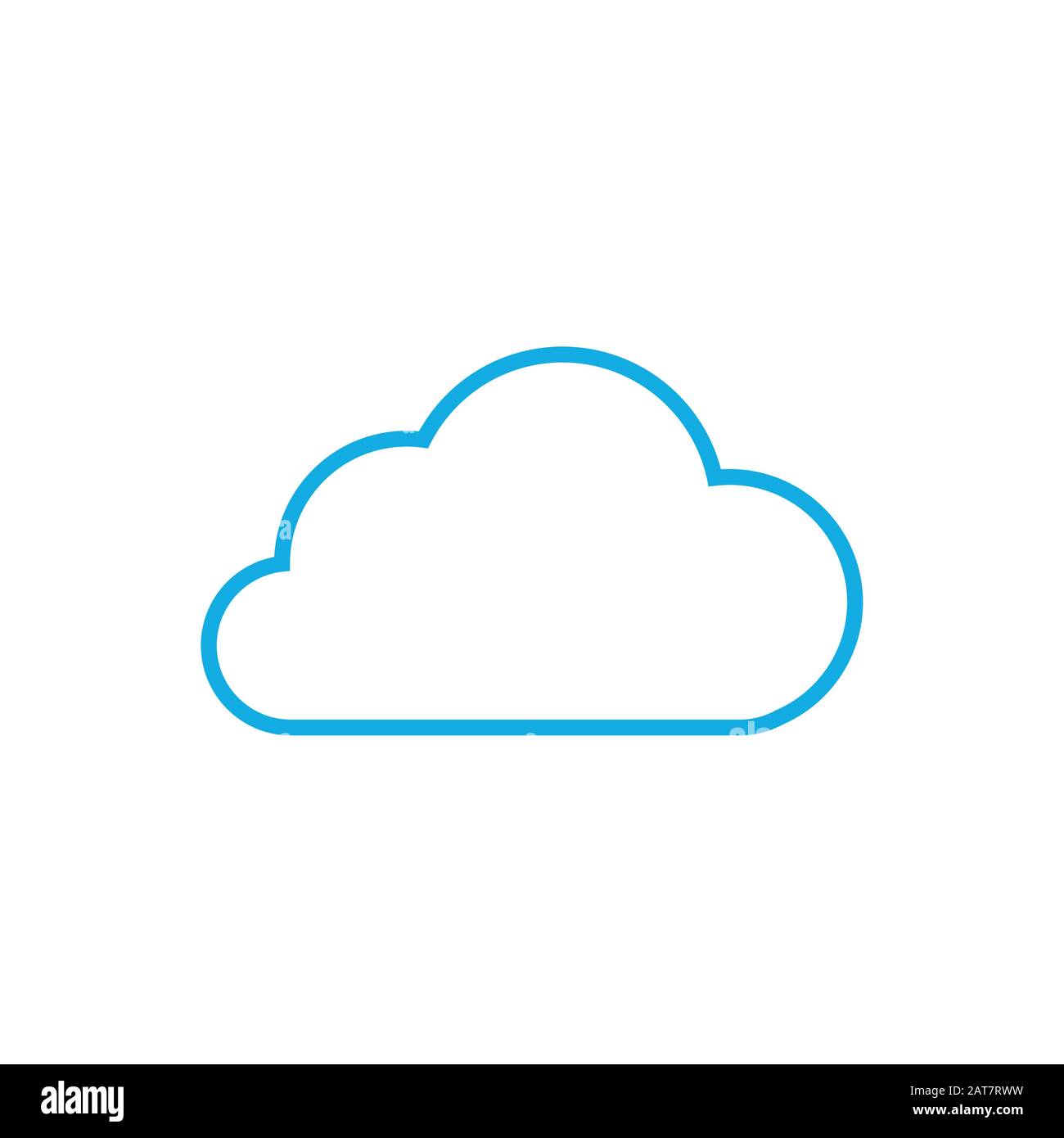Cloud Flat Icon Vector, Symbol or Logo. Simple Cloud Vector ...