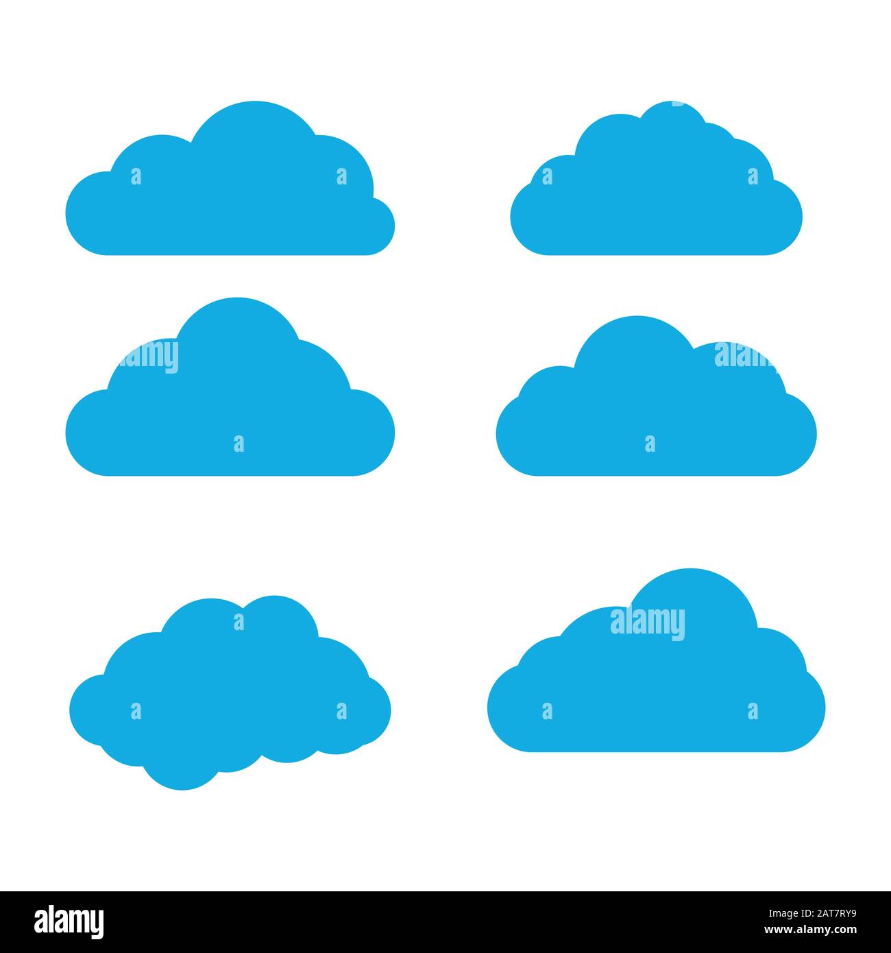 Set different shape clouds design hi-res stock photography and images ...