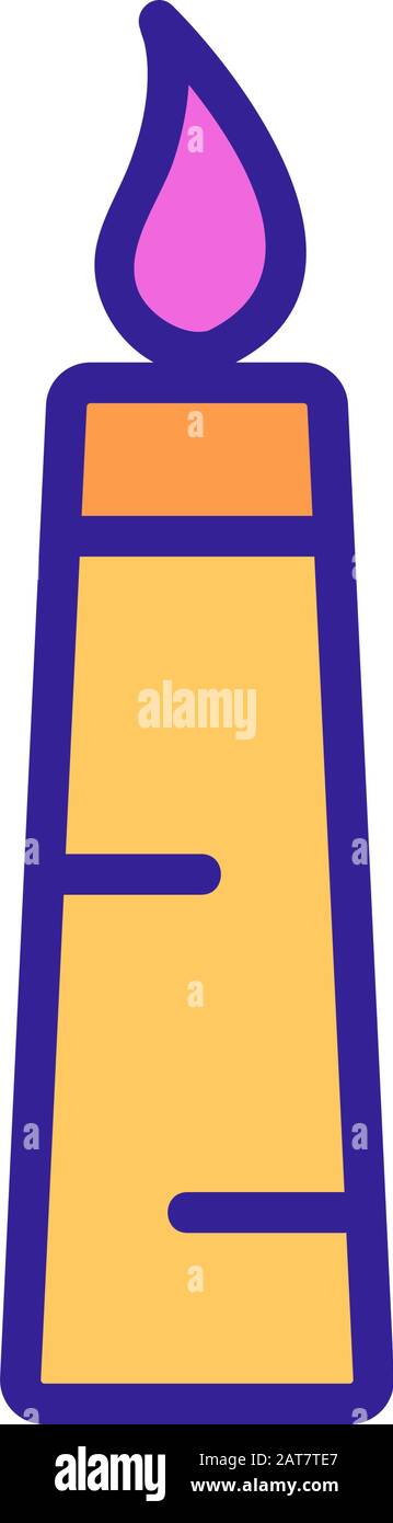 gas torch icon vector. Isolated contour symbol illustration Stock ...