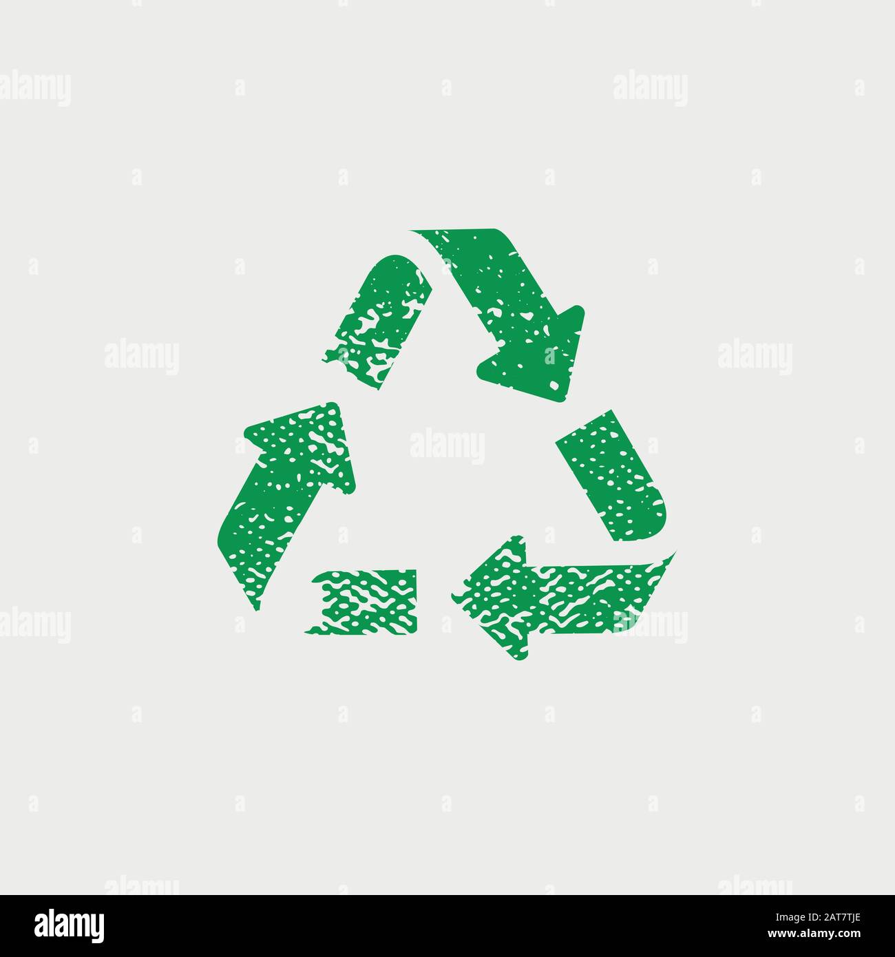 The universal recycling symbol. International symbol used on packaging ...