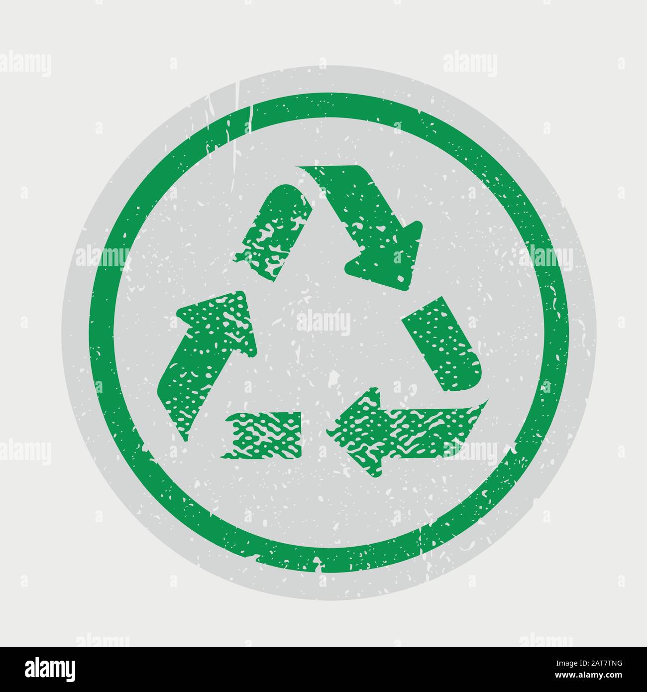 The universal recycling symbol. International symbol used on packaging ...