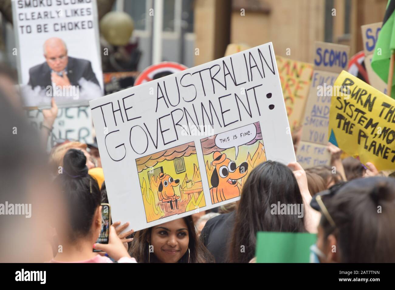 Climate Change Protest Sydney Australia Stock Photo - Alamy